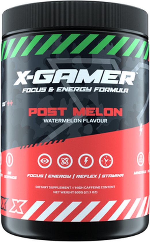 X-Gamer X-Tubz - Post Melon - 600g (60 servings) - Sportdrank - Pre ...