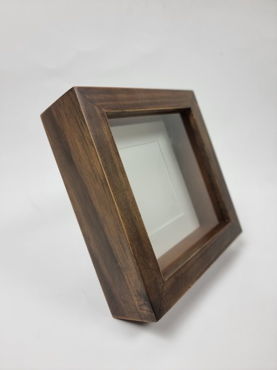 Diepe Fotolijst Walnoot 16x16x4,5 - Frame - Luxe Lijst - Fotokader ...