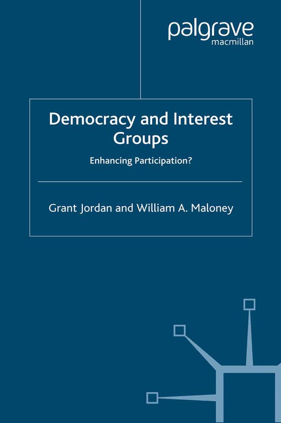 Democracy and Interest Groups | 9781349414536 | G. Jordan | Boeken | bol