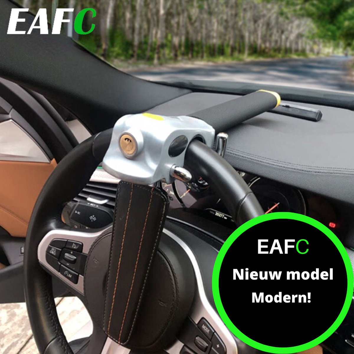 EAFC® Stuurslot - Stuurslot Auto - Stoplock - Stuurklem - Voor Auto ...