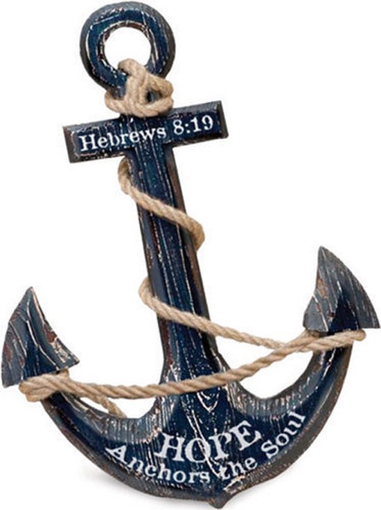 Hope anchors the soul Nautical wall decor - Anchor | bol.com