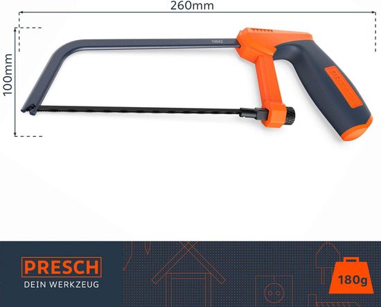 Presch metaalzaag klein 150mm - Mini Handzaag met verwisselbaar ...