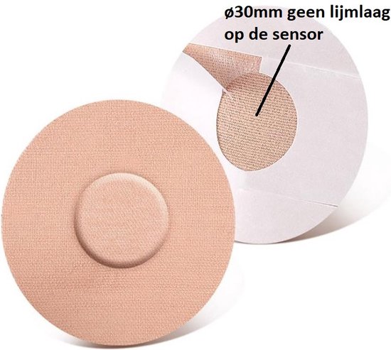 Freestyle Libre sensor pleisters/fixtape 5 stuks - kleur nude ...