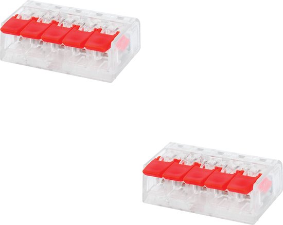 Lasklem Slim Set 2 Stuks - 5 Polig met Klemmetjes - Groen | bol