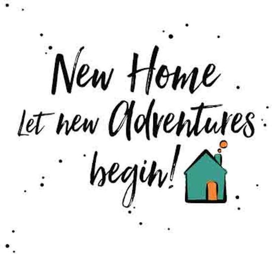Wenskaart New Home New Adventures | bol