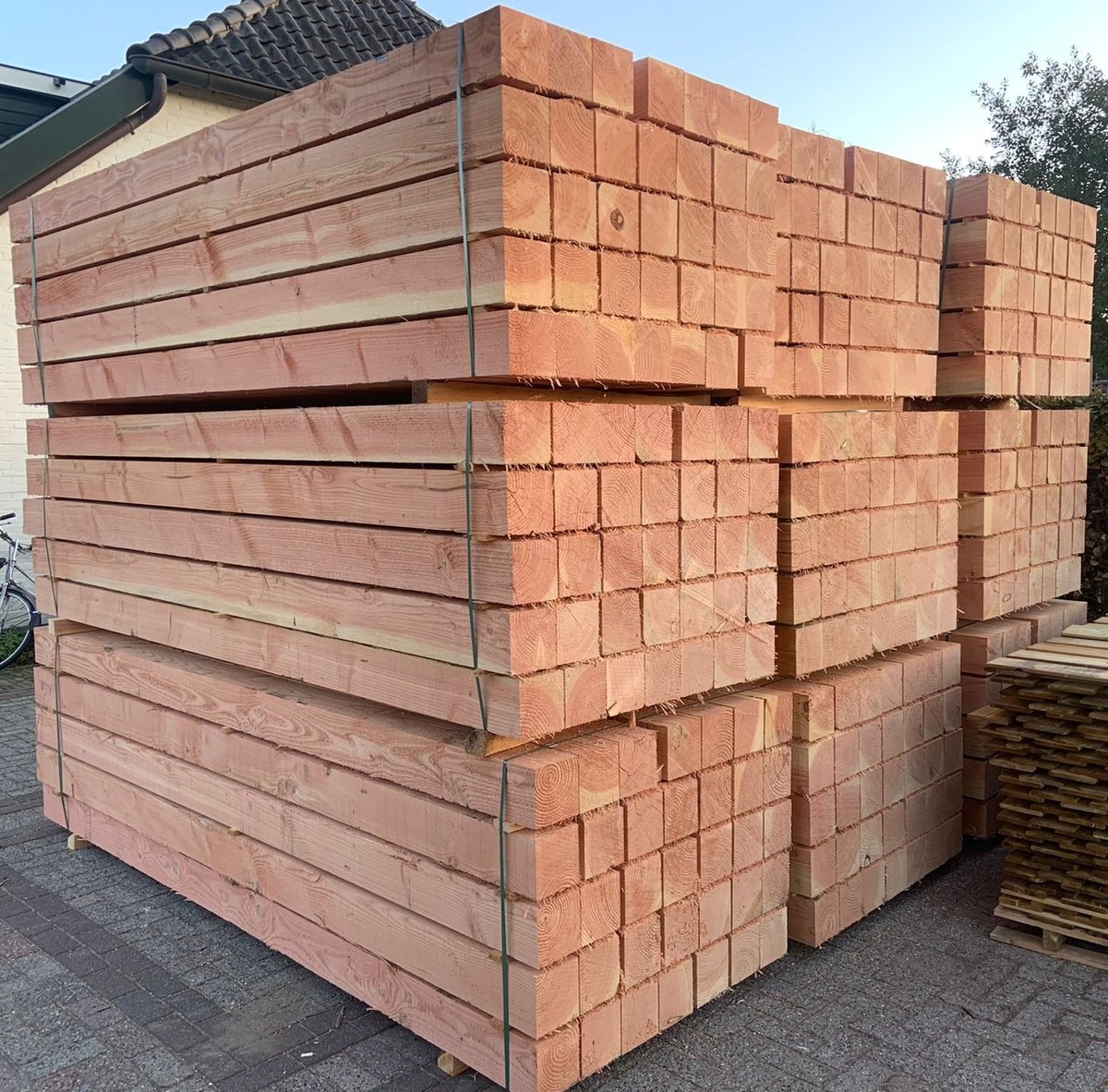Tuinhout - Houten palen - Douglas paal fijnbezaagd - 15x15x600 cm - Mooie robuuste... | bol.com