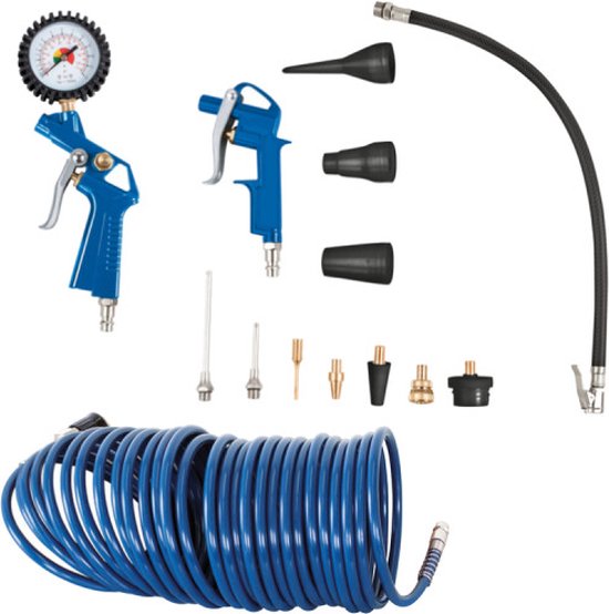 Set van 13 accessoires voor compressoren - 10m slang -7906100735 | bol