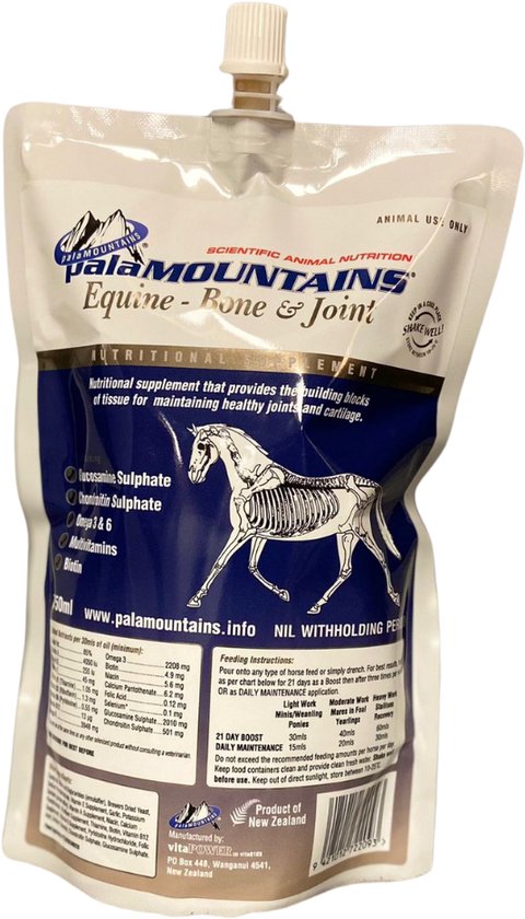 PalaMOUNTAINS® EQUINE BONE & JOINT - Paardenvoeding - Voedingssupplement 750 ml -... | bol