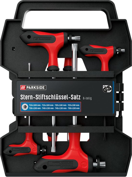 Clés Allen Parkside Star - Jeu de clés Allen Torx - 8 pièces - Idéal ...