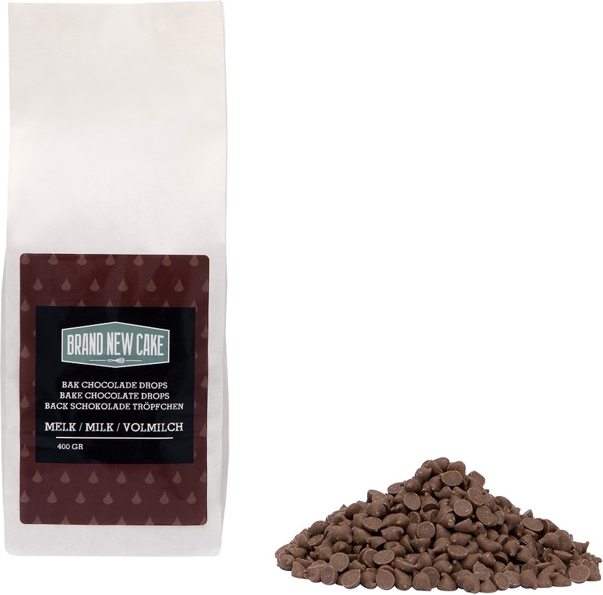 BrandNewCake Bakvaste Chocolade Drops Melk 400g | bol
