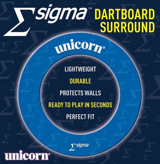 Unicorn Professional PU Dart Surround Blue Sigma | bol