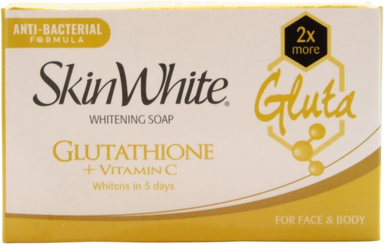 SkinWhite anti pigment zeep met Glutathione + Vitamin C, 2 x 90 gram | bol