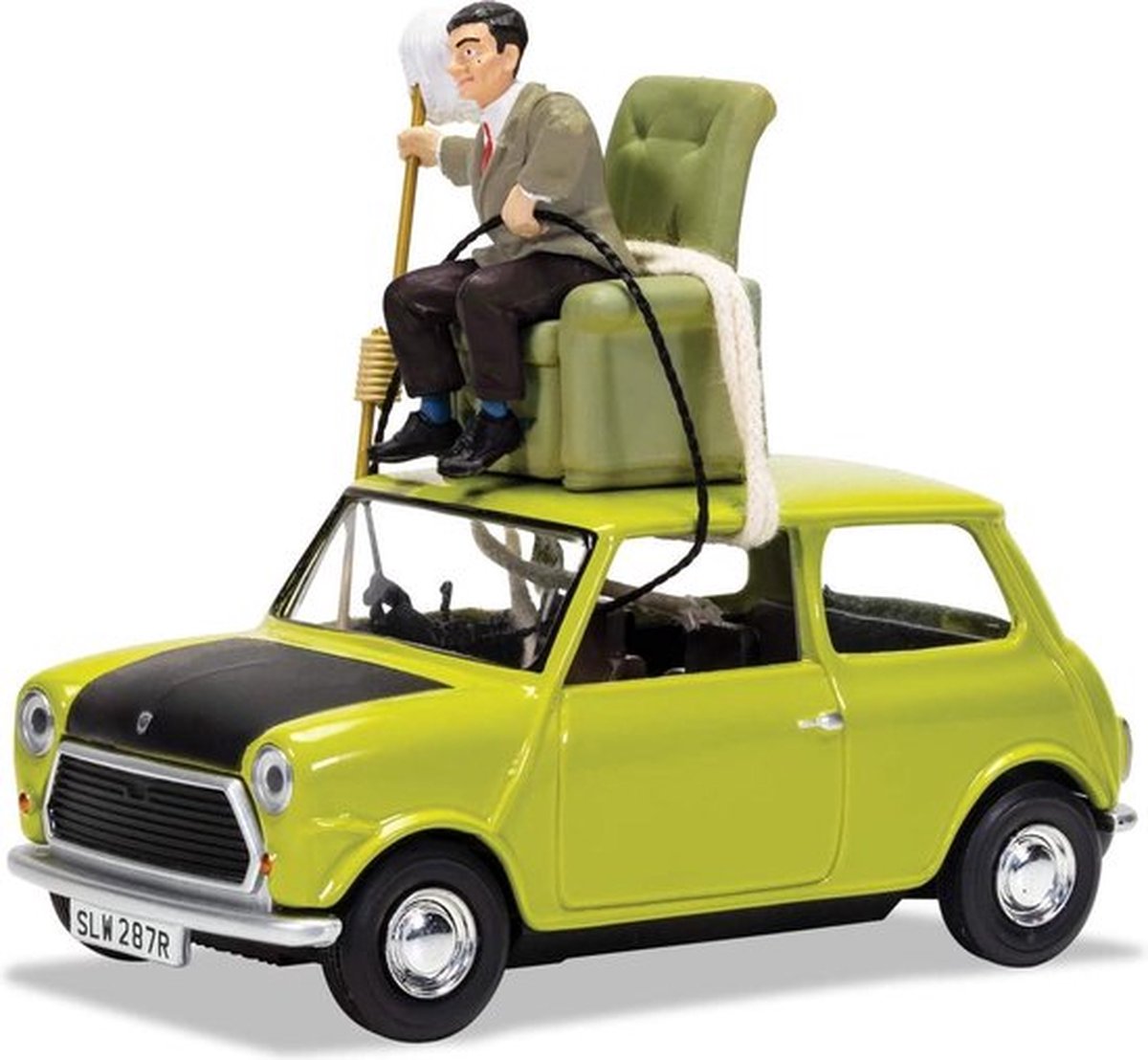 Mr Bean Mini Cooper (Groen) (10 cm) 1/36 Corgi [Modelauto - Filmauto ...