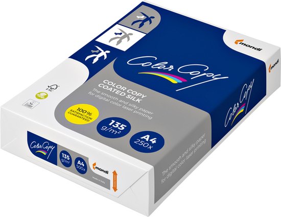 Mondi Color Copy Coated A 4 135 g, 250 Vel, silk | bol