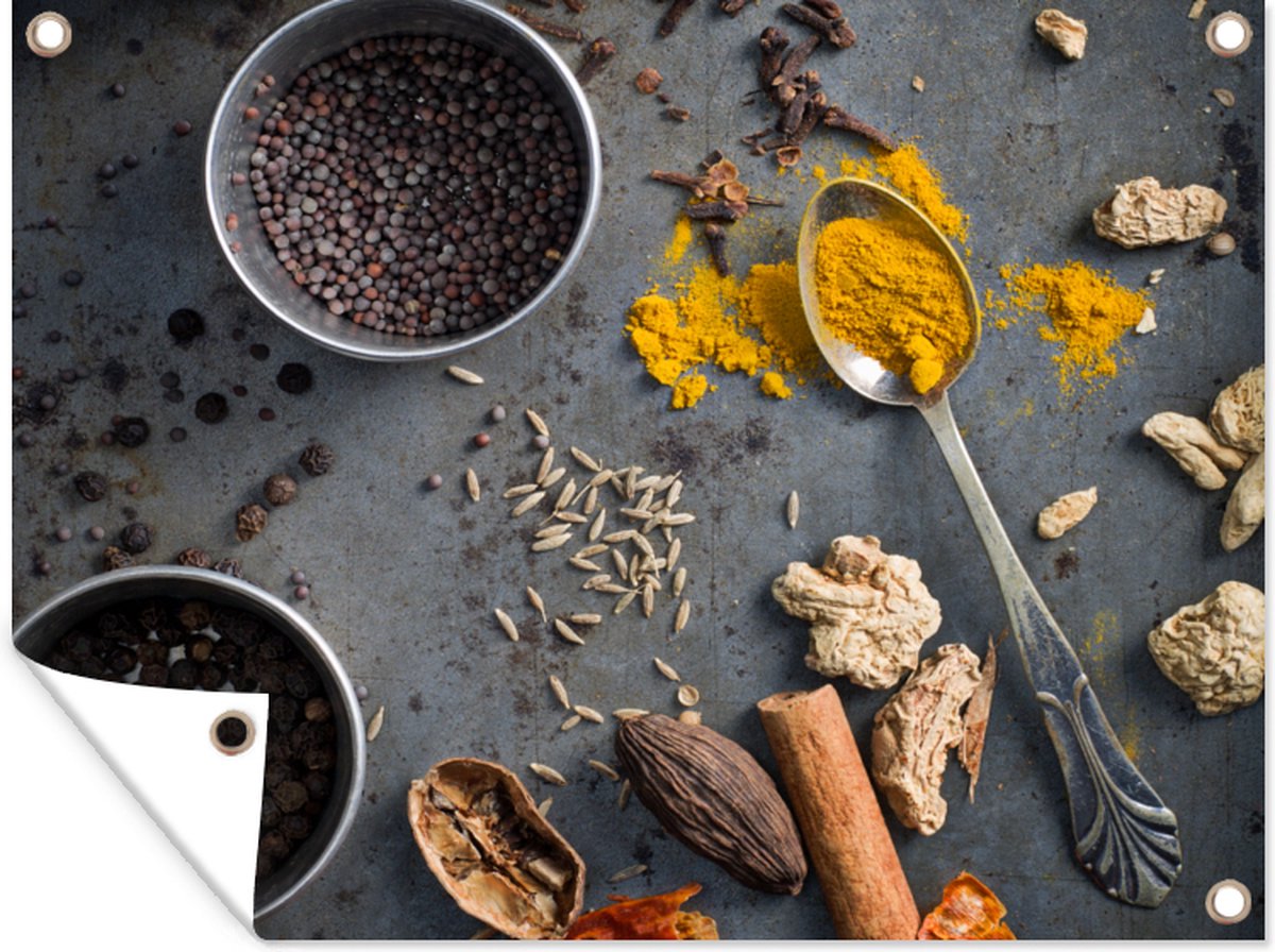 Décoration murale murale extérieure Herbes - Kom - Bol - Nourriture ...