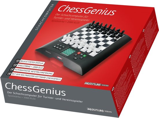 MILLENNIUM ChessGenius - Schaakcomputer met speelniveaus van beginner tot... | bol.com