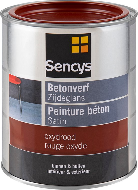 Sencys Betonverf Zijdeglans Oxydrood 750ml | bol.com