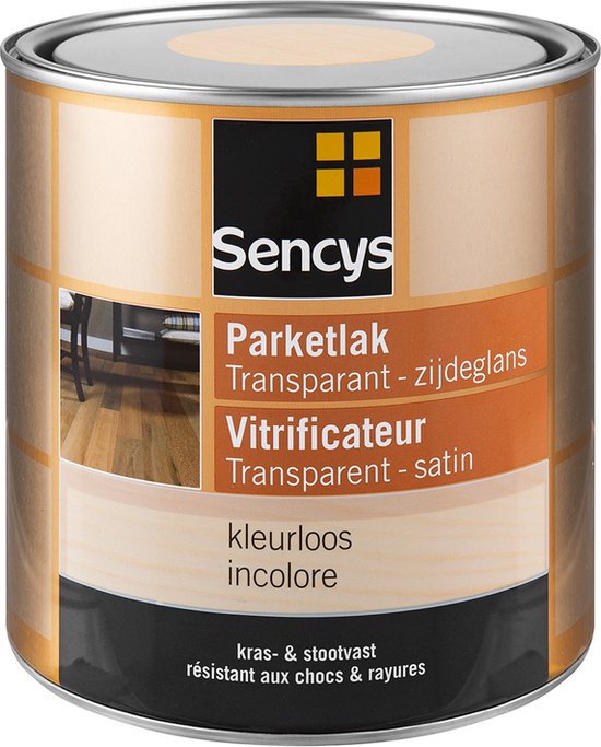 Sencys Parketlak Transparant Zijdeglans Kleurloos 2.5ml | bol.com