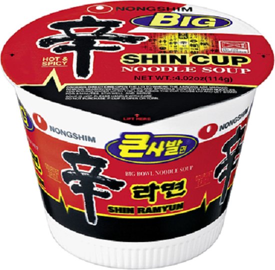 Nong Shim Noedels Shim Shin Ram - Doos van 16 x 114 g | bol