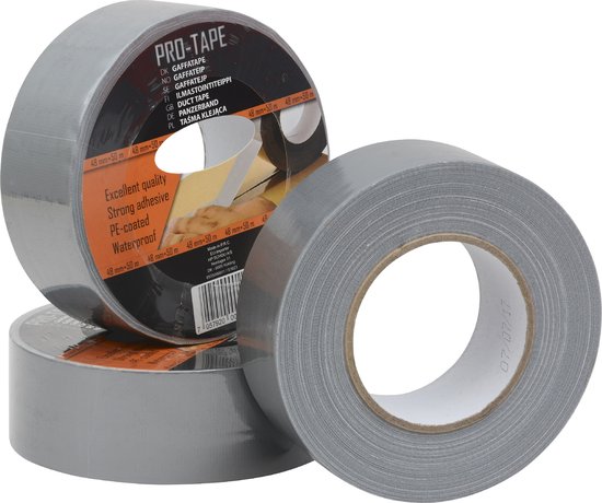 PRO-TAPE Duct Tape - 48 mm x 50 m - 2 stuks | bol