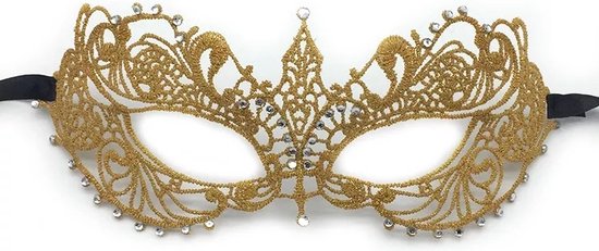LUXE OOGMASKER - GOUD -gala masker-feestmasker-sexy masker-venetiaans ...