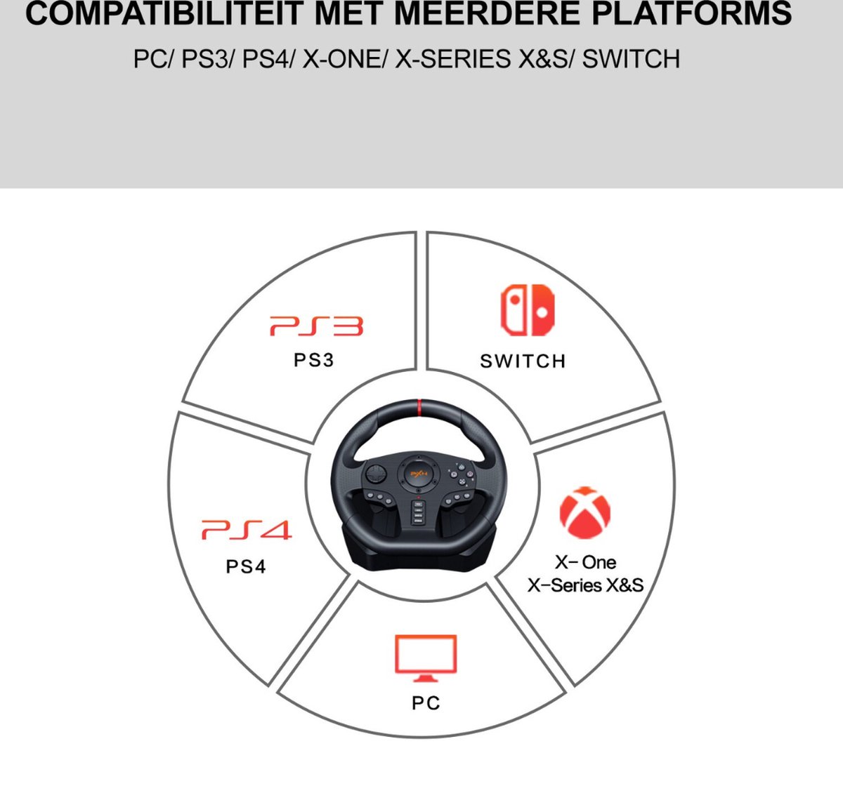 Bolture Racestuur - Game Stuur - Gaming Stuur - Race Stuur - Stuurwiel ...