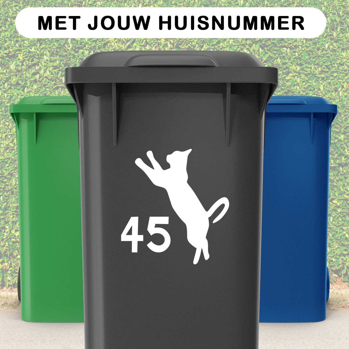 Container Stickers - Voordeelset 4 stuks - 15x20 cm - Container / Kliko ...