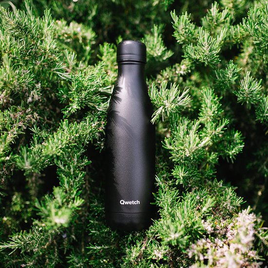 Qwetch Bouteille Isotherme - Noir intégral - 500 ml | bol.com