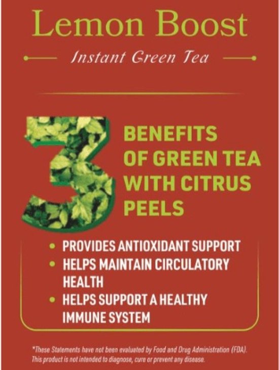 1 + 1 GRATIS (2-pack) Vedantan Lemon Boost – Instant Herbal Green Tea | bol