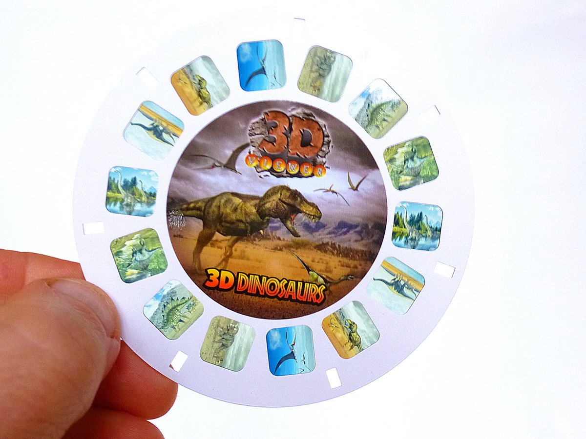 Viewmaster viewer met Dinosaurus 3D schijf - kwaliteitsviewer met leuke ...