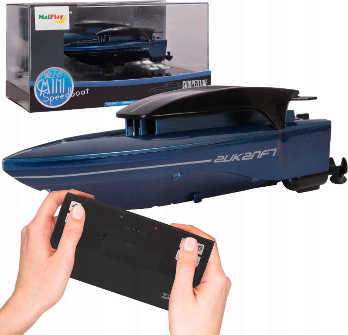RC Bestuurbare Boot - Blauw - Afstandsbediening - 10 km/uur - Oplaadbaar - Afstand... | bol.com