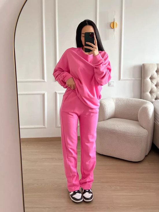 Huit 8 Paris | Comfy set - huispak | Roze | Heerlijk oversized | dames ...