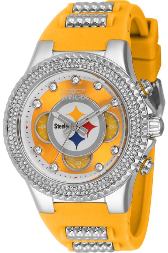 Invicta NFL - Pittsburgh Steelers 42743 Quartz Dameshorloge - 39mm ...