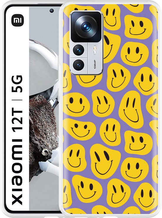 Xiaomi 12T / 12T Pro Hoesje Smileys - Designed by Cazy | bol