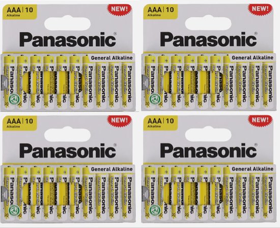 Panasonic AAA batterijen - 40 stuks - Alkaline | bol