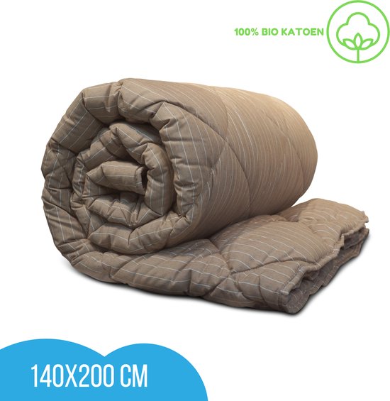 Eazy Dekbed - Taupe 140x200 cm - All Year Dekbed - Bedrukt Dekbed - 100 ...