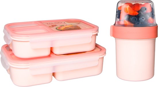 Lock&Lock Lunchset - Yoghurtbeker en Lunchboxen - Bento Box - Muesli ...