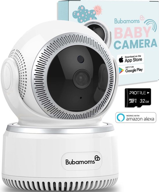 Bubamoms 1080p Full HD Wifi Babyfoon met Camera en App - Baby Camera ...