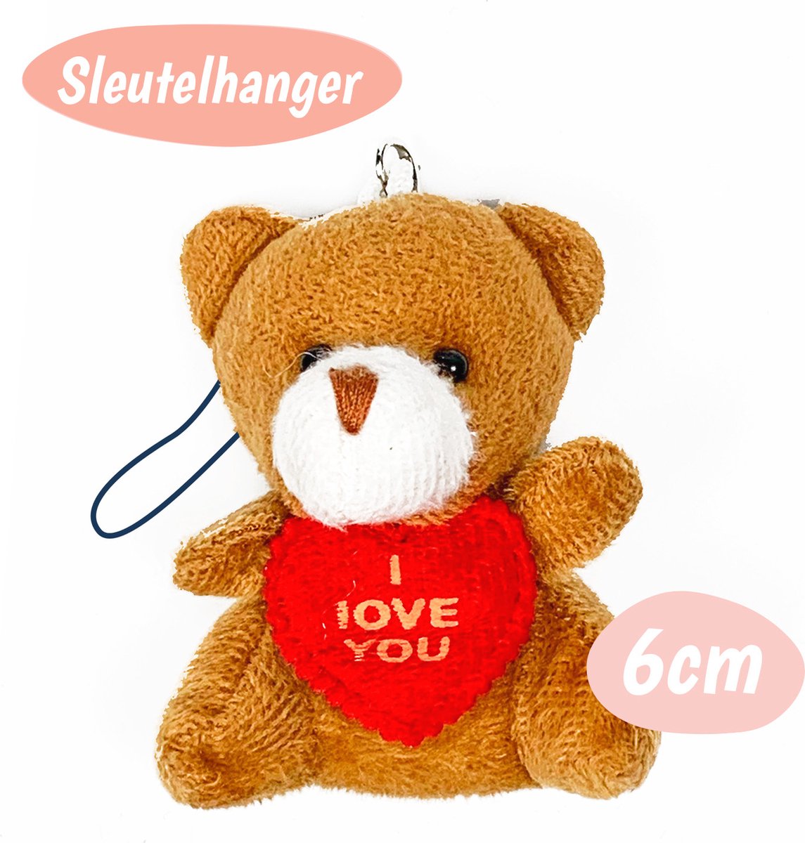 Teddy Beer Sleutelhanger –Valentijnsdag – Knuffel Beer - Valentijn ...