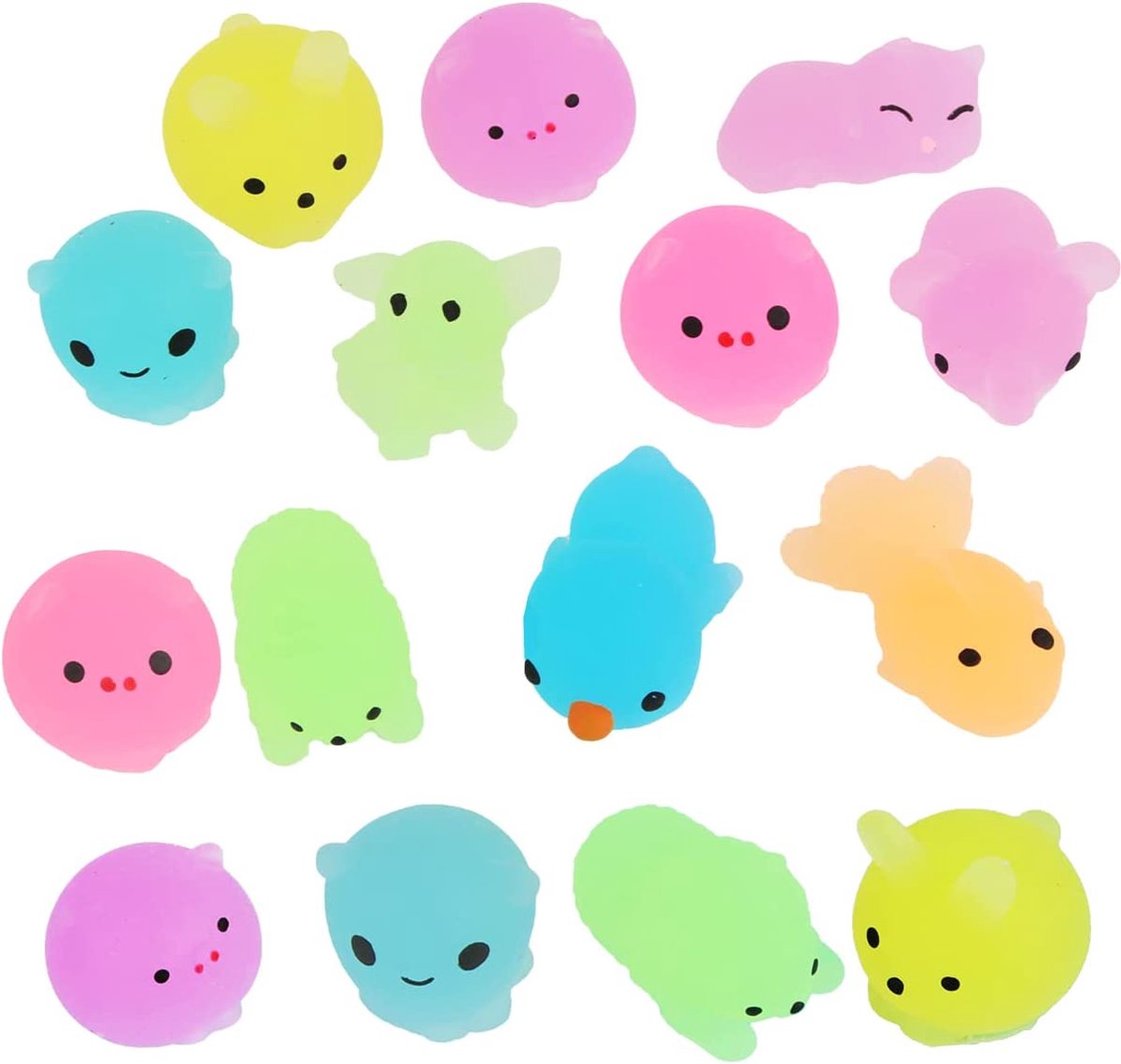 Flightmode- Squishy Kawaii Dieren, 25 Stuks Mochi Squishy Toys, Animal ...