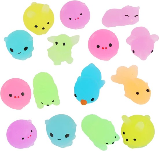 Flightmode- Squishy Kawaii Dieren, 25 Stuks Mochi Squishy Toys, Animal ...