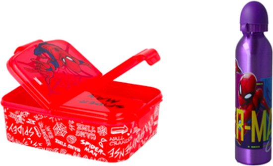 Spiderman multi brooddoos + XL drinkbeker | bol