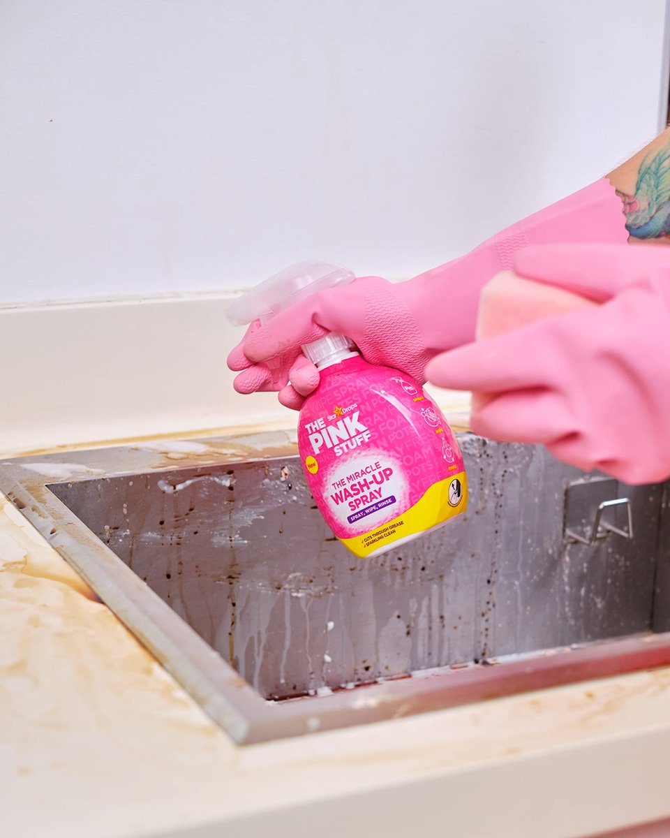 The Pink Stuff The Miracle Scrubber Kit + The Pink Stuff Mega Set ...