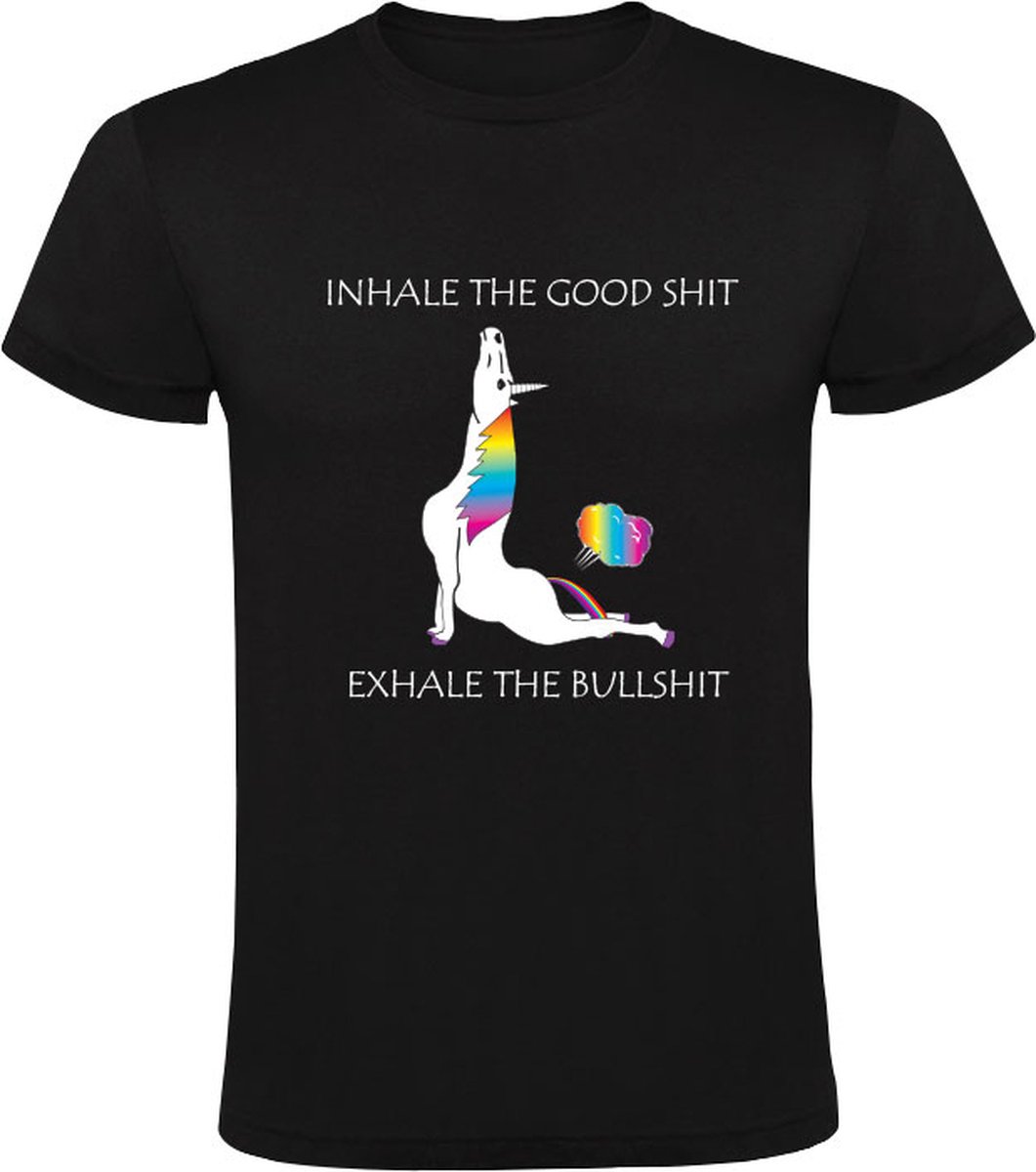 Unicorn Heren T-shirt | eenhoorn | scheet | grappig | regenboog | poep ...