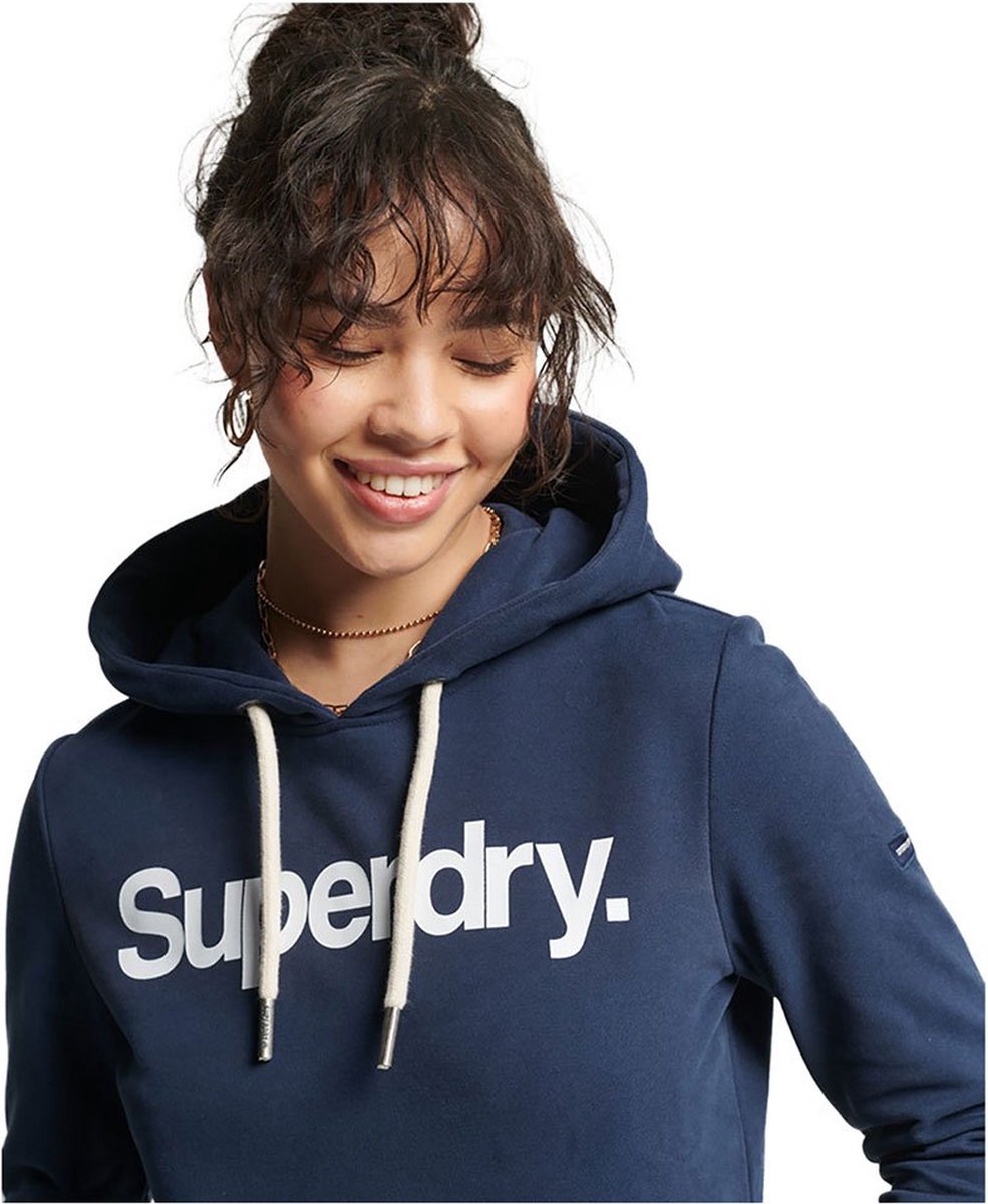 SUPERDRY Cl Hood Ub Capuchon Dames - Nautical Navy - L | bol.com