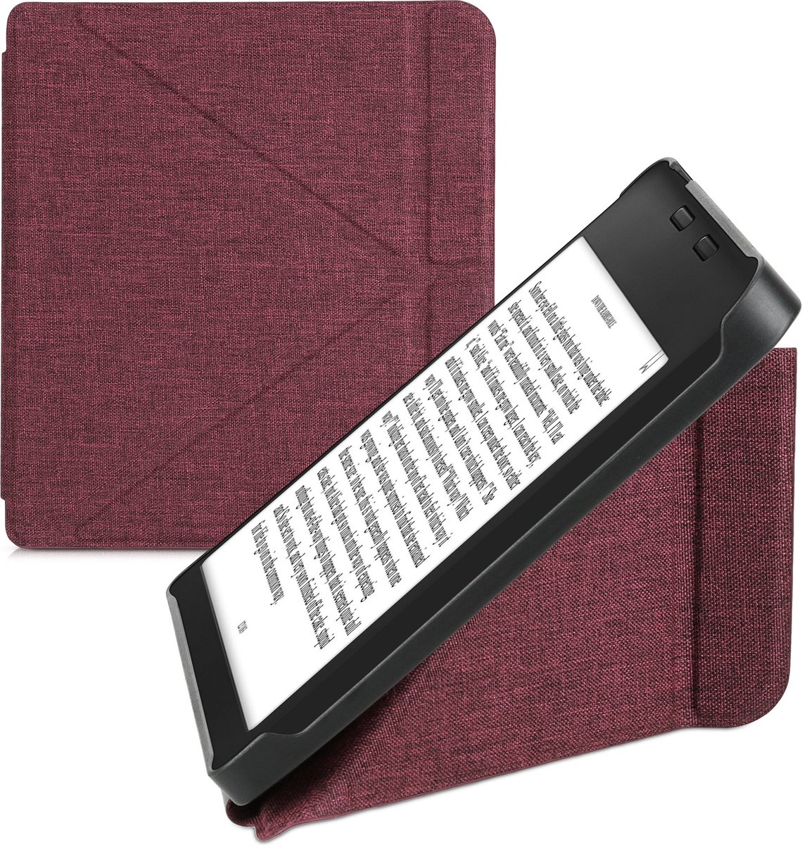 kwmobile ereader hoesje van stof - Compatibel met Kobo Libra 2 - Case ...