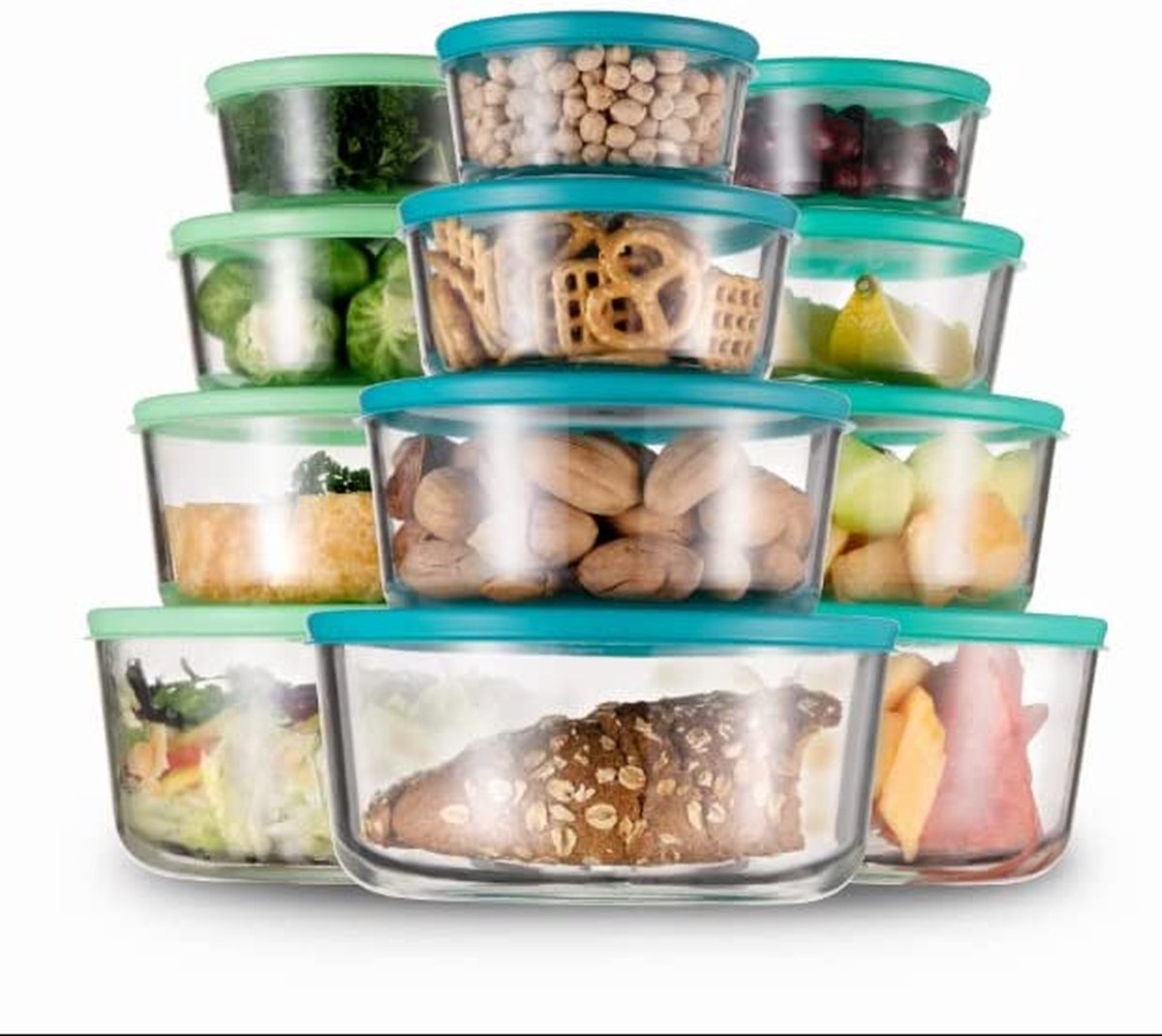 voedselopslagcontainer / Glass Food Storage Containers - Luchtdicht ...