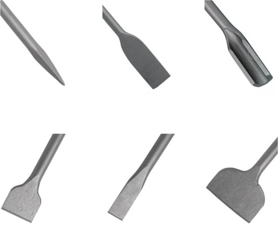 SDS-plus 6 delige beitelset - Beitelset SDS-plus - Boorhamerbeitels ...