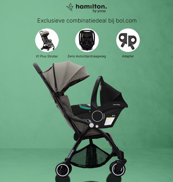 Hamilton by Yoop X1 Plus Buggy met monteerbare Zeno Plus draagwieg ...