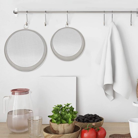 2 Stks Rvs Bloem Zeef Ronde Bloem Mesh Zeven Fijne Mesh Bakken Zeef ...